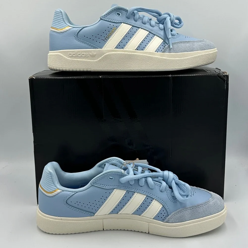 adidas | Shoes | Adidas Tyshawn Low Jh848 Mens 95 Blue White Gold Nib ...